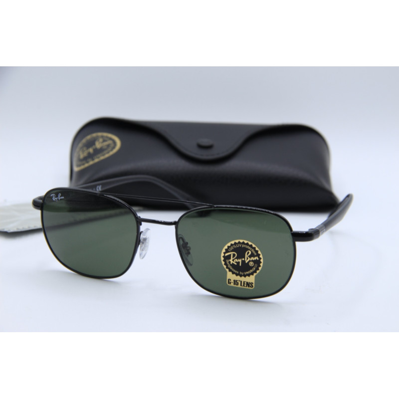 Novo RAY-BAN RB 3670 002/31 Óculos De Sol Pretos Autênticos W/CASE 54 ...
