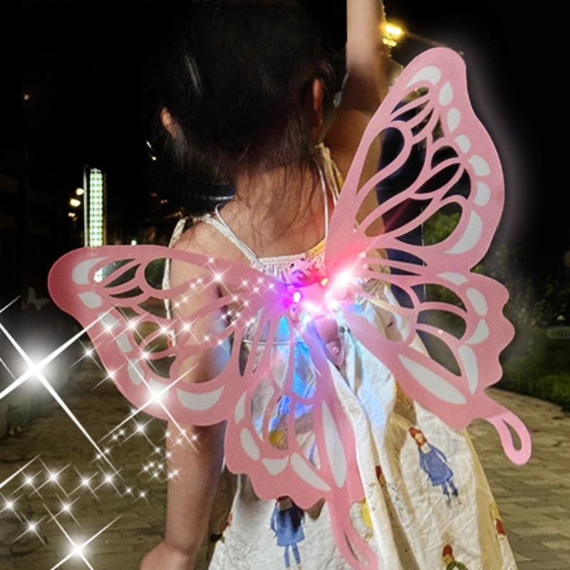 Asas De Borboleta Elétrica Movendo Asa De Elfo Com Luz Fadas Para ...
