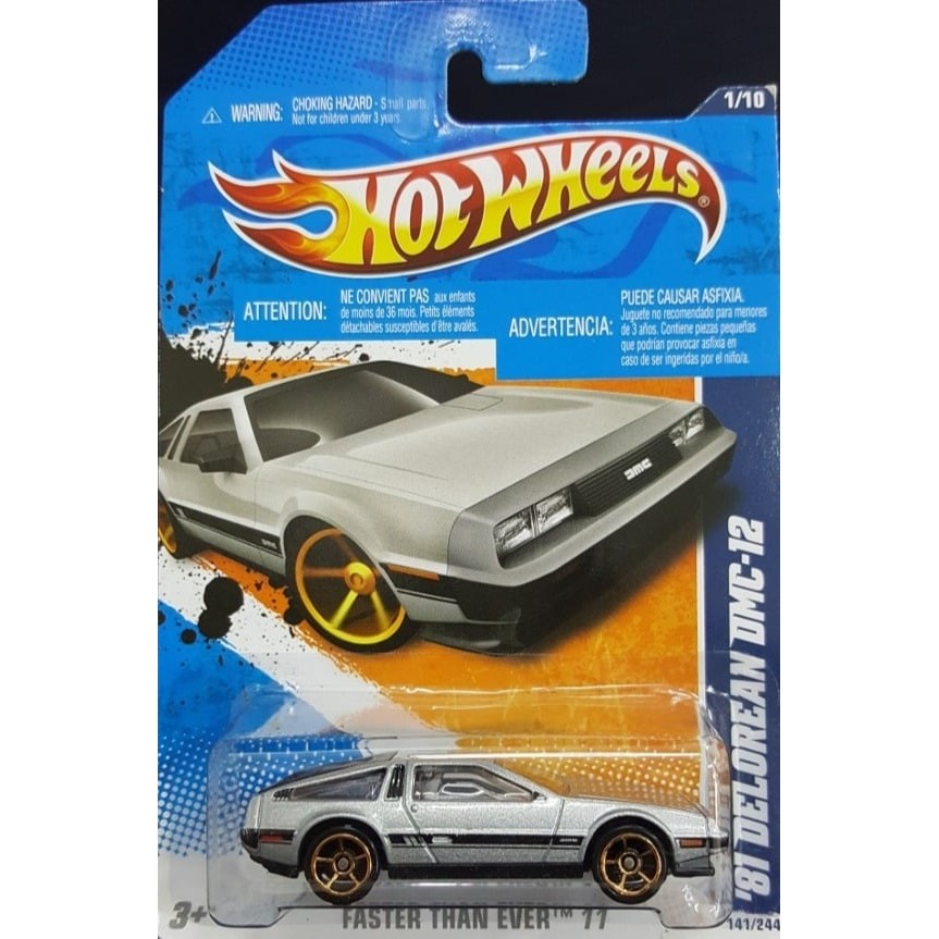 Hot Wheels Faster than Ever - '81 Delorean DMC-12 | Shopee Brasil