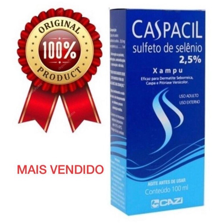 Caspacil Anticaspa 100ml - Caspa Seborréia | Shopee Brasil