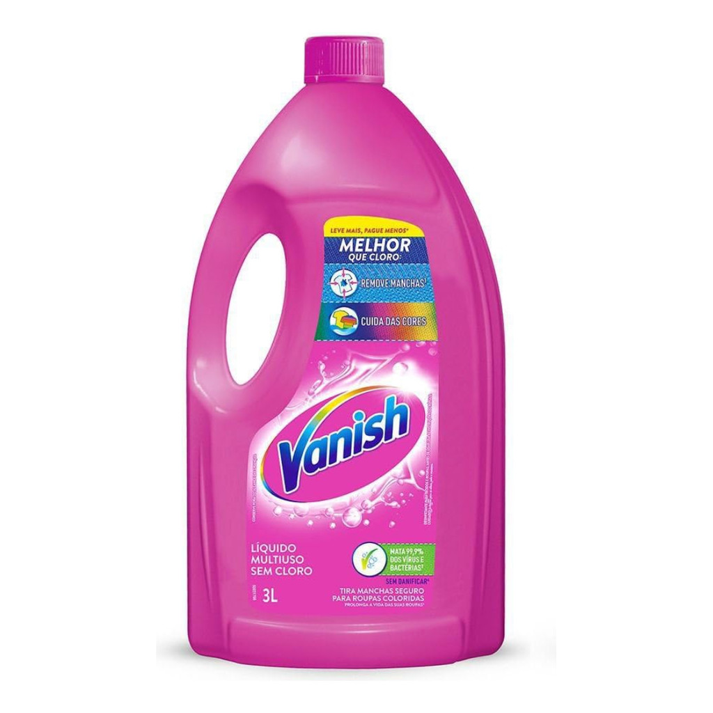 Tira Manchas Vanish Líquido Multiuso Para Roupas Coloridas 3L | Shopee ...