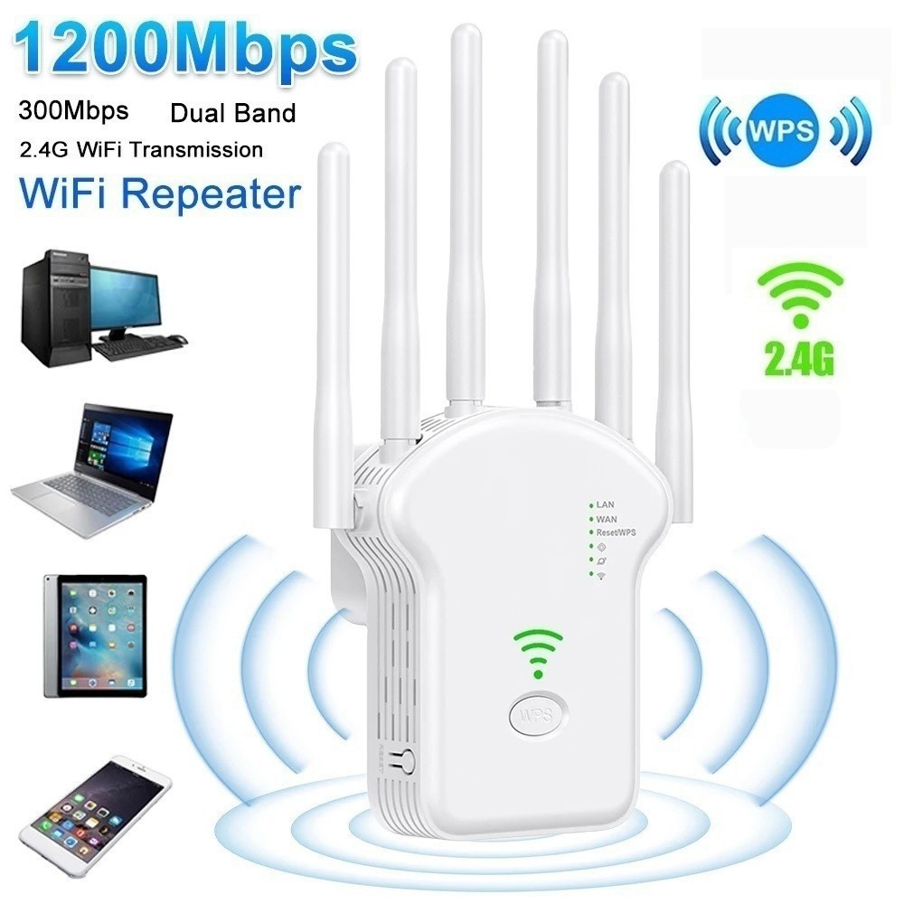 Repetidor Wifi 2800m 6 Antenas Roteador Amplificador De Sinal Modem ...
