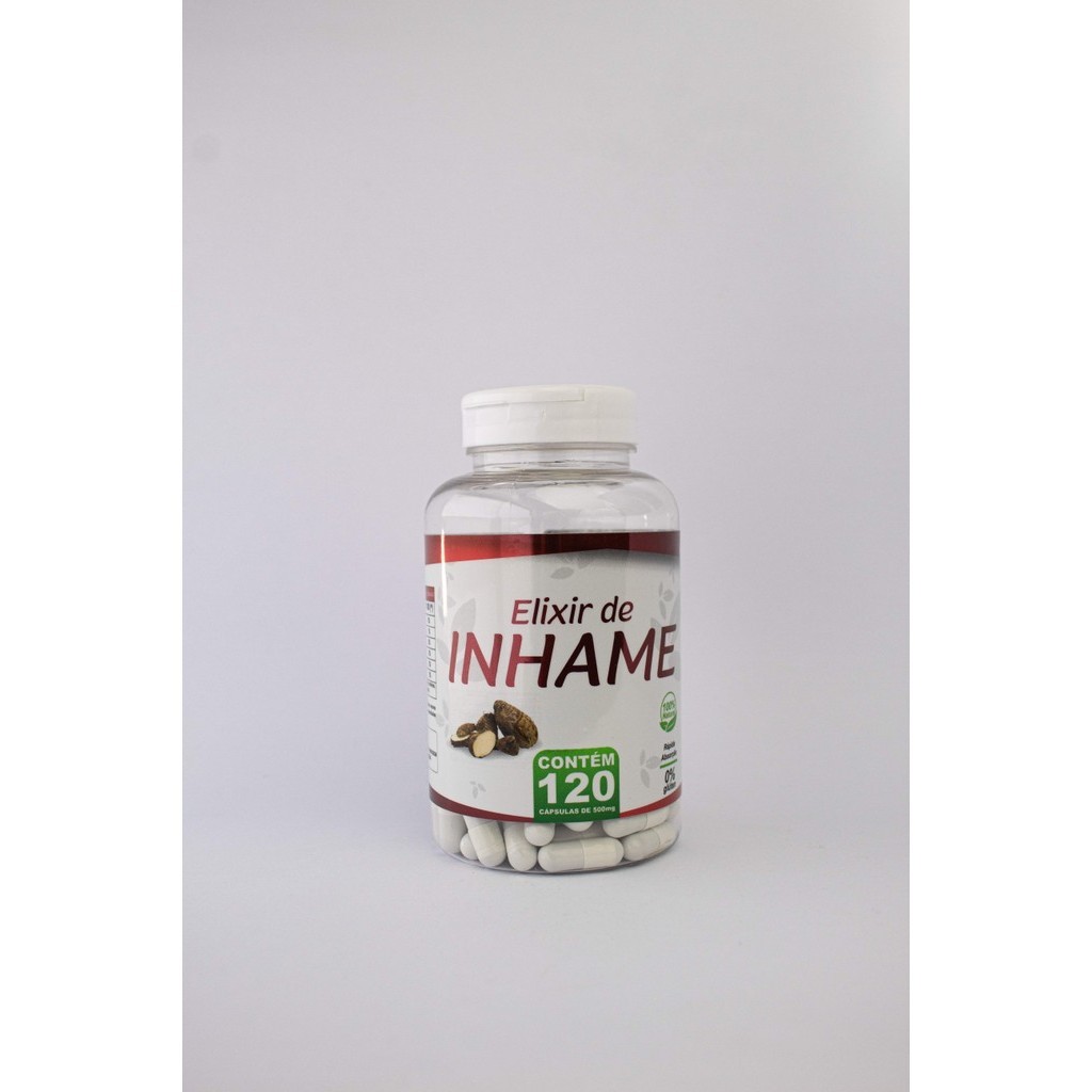 elixir de inhame 120 capsulas 500 mg nutri life | Shopee Brasil