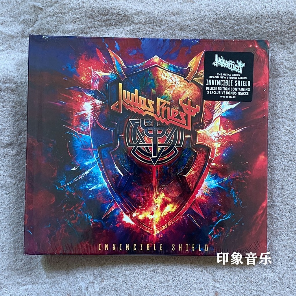 Novo CD Judas Priest Invincible Shield CD Metal Rock Deluxe Edição ...