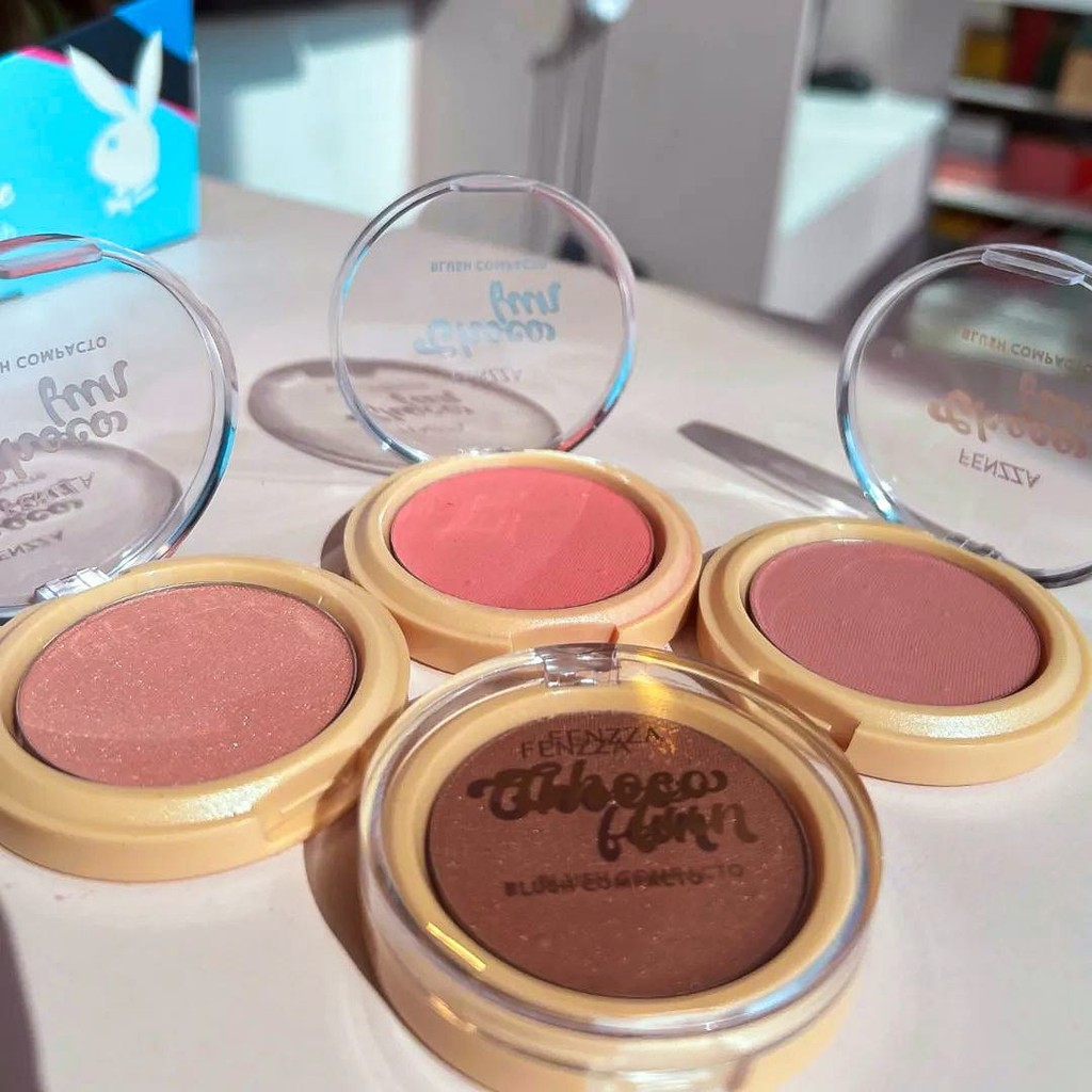 Blush Compacto Choco Fun - FENZZA | Shopee Brasil