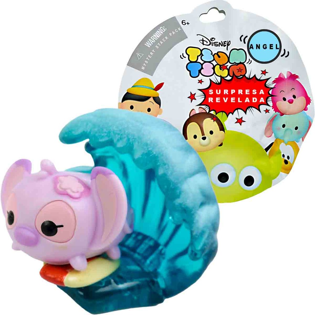 Mini Boneco Angel + Acessório Tsum Tsum Stitch Disney - Estrela ...
