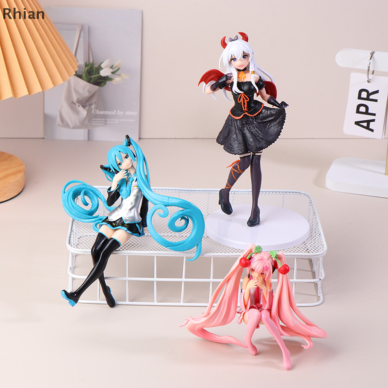 [Rhian] 20cm Hatsune Miku Anime Figura Kawaii Thumbelina Vocaloid ...