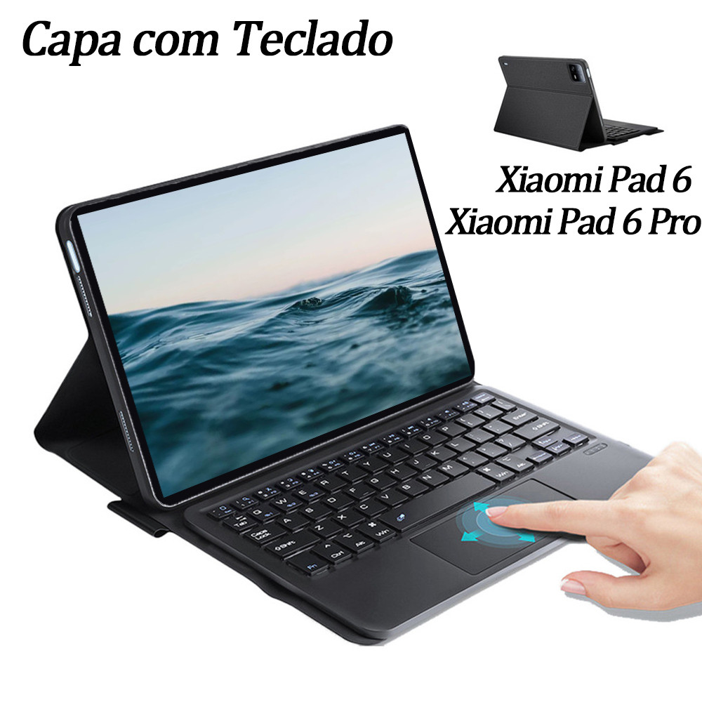 capa com Teclado com toque para tablet Xiaomi Pad 6 / 6 Pro teclado de ... capa com Teclado com toque para tablet Xiaomi Pad 6 / 6 Pro teclado de ...