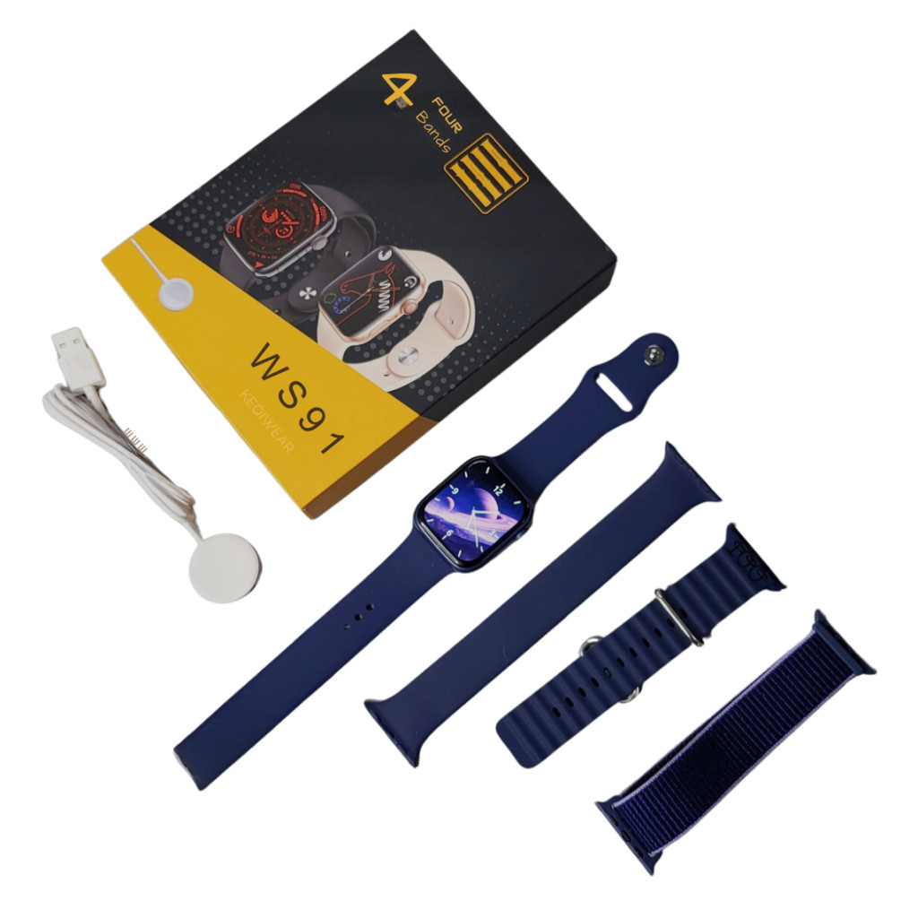 Relógio Smartwatch WS91+ 4 Pulseiras Exclusivas para Estilo Personalizado | Shopee Brasil