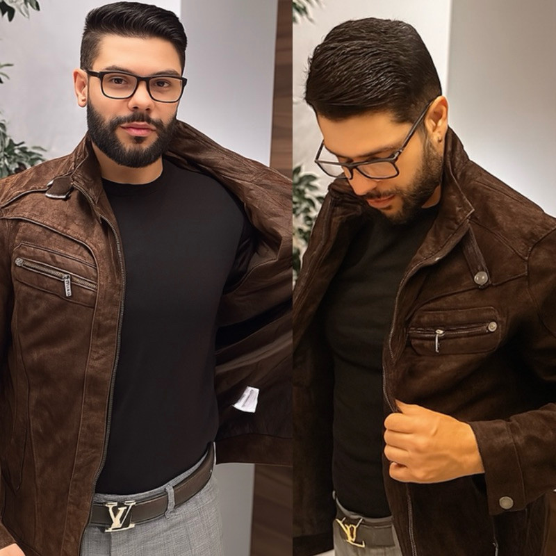 Jaqueta Masculina Modelo Importado Luxo Shamoa Design Inovador - Edição ...