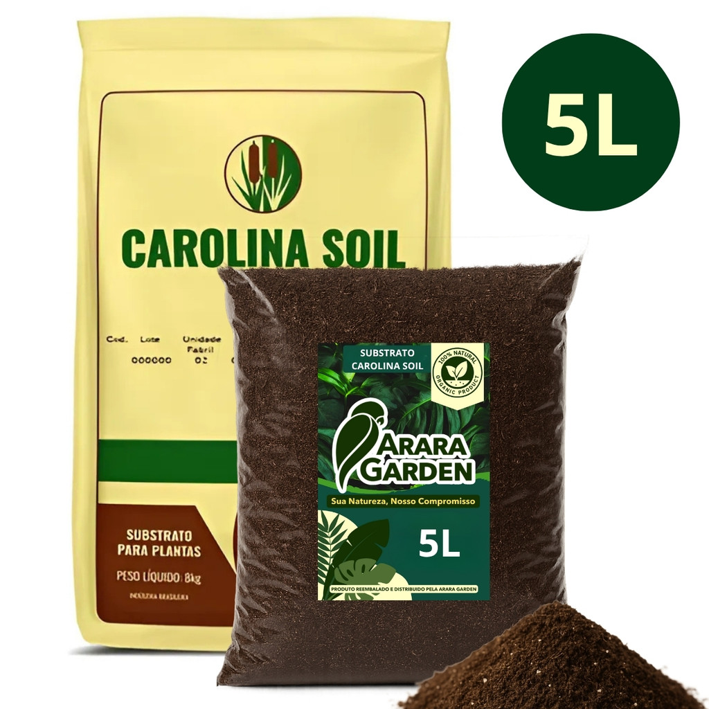 Substrato Carolina Soil CLASSE LXXXVI 25H EC 0,7 – 5L (1KG) | Shopee Brasil