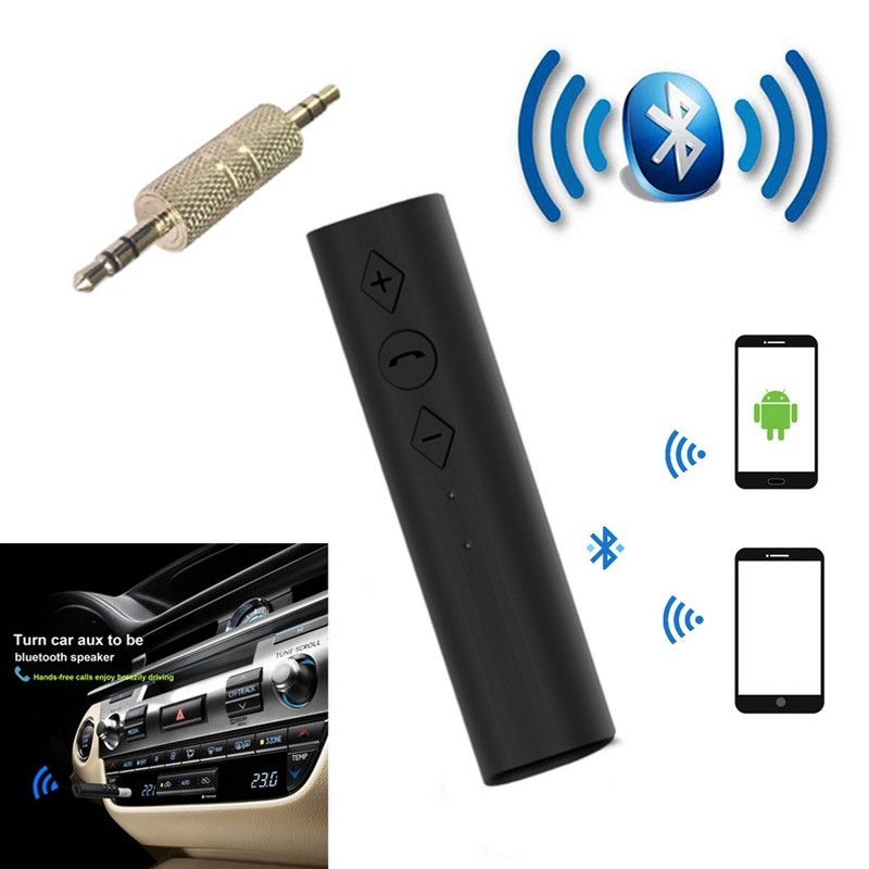 Receptor De Áudio Bluetooth Preto Sem Fio Para Carro Universal Two-link ...