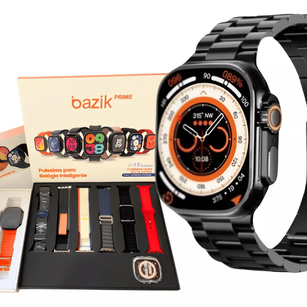 RELÓGIO SMARTWATCH W53 PRO MAX RELOGIO DE PULSO DIGITAL ACOMPANHA 7 PULSEIRAS | Shopee Brasil