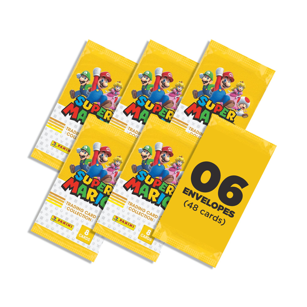 Super Mario TC Cards: 48 Cards (6 Envelopes) Oficial Panini Nintendo ...