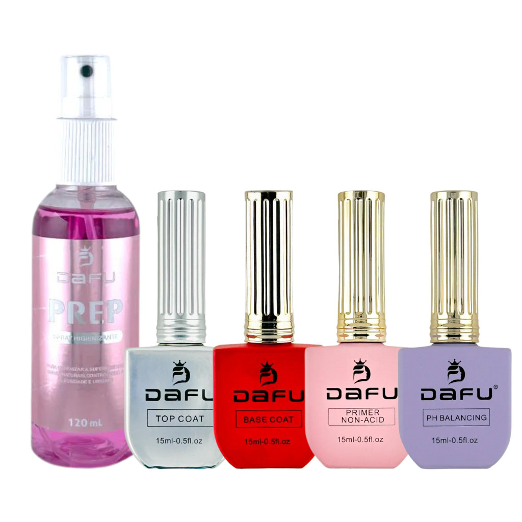 Kit Especial Dafu Prep + Top Coat + Base Gel + Primer + Ph - DAFU ...