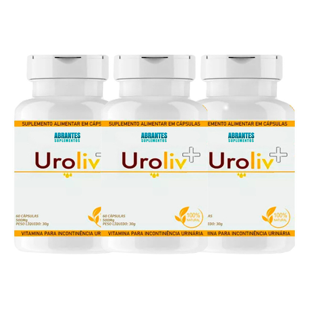 3 Uroliv 60 Cápsulas Original- Fórmula Inovadora | Shopee Brasil