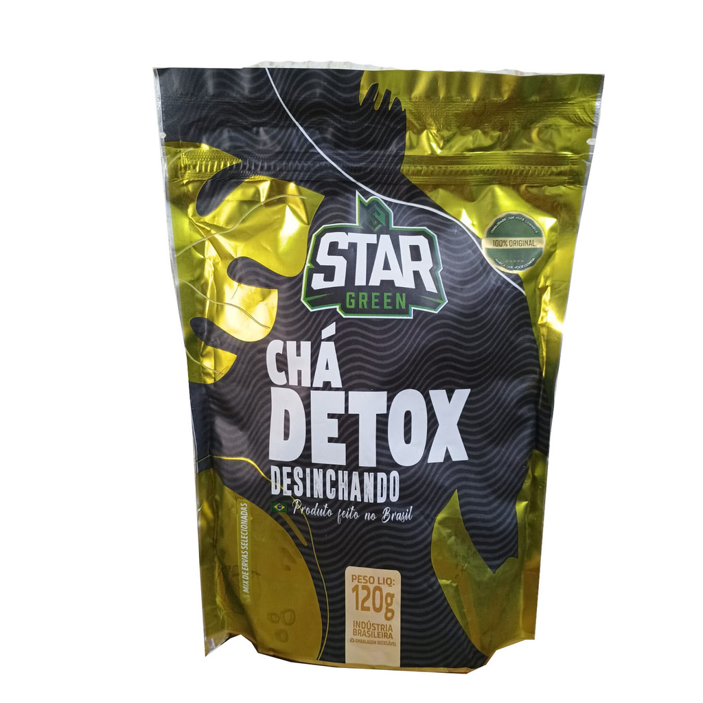 Chá Detox Desinchando - Potente | Star Green 120g | Shopee Brasil