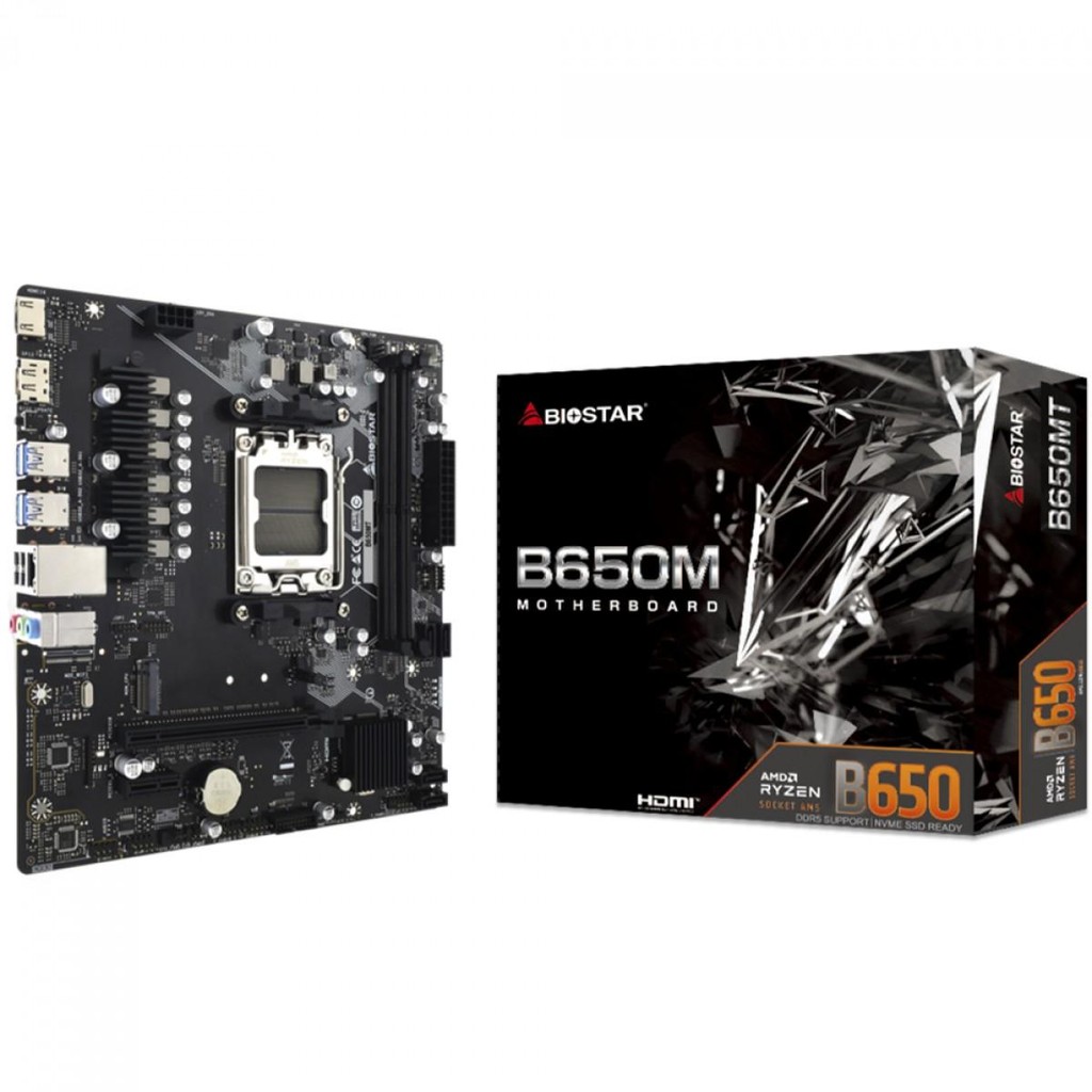 Placa Mãe Biostar B650MT, Chipset B650, AMD AM5, MATX, DDR5 | Shopee Brasil