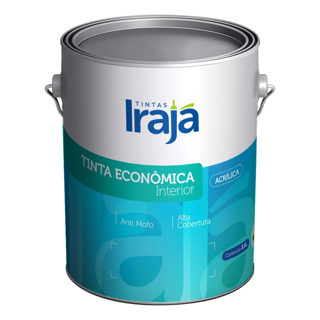 Tinta Látex Acríl. Irajá 3,6l-interno Cor Branco/neve | Shopee Brasil
