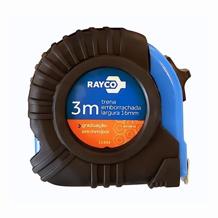 Trena 3m x 16mm emborrachada Rayco | Shopee Brasil