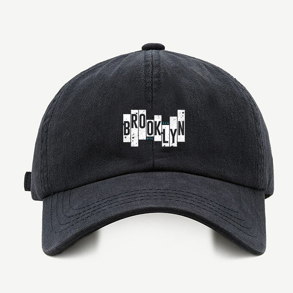 Bone baseball masculino preto Brooklyn Estilo BlocoCom regualgem cores ...