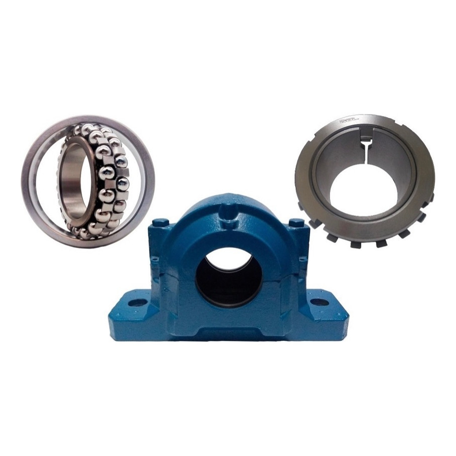 3 Kit - Mancal Sn 510 Rolamento 1210k Bucha H310 45 Mm | Shopee Brasil