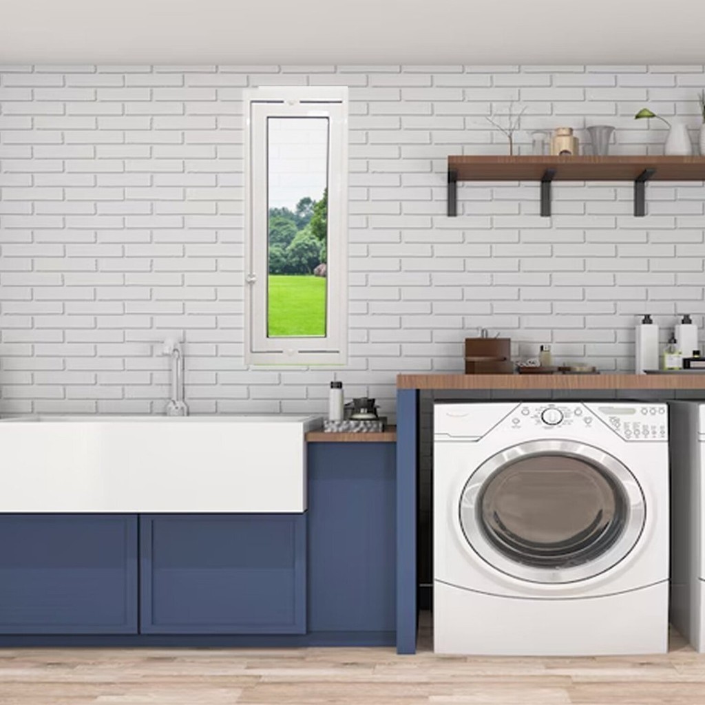 Janela Vitrô Capelinha de Alumínio Branco 100x30 Cm Linha Veneza 100cm ...