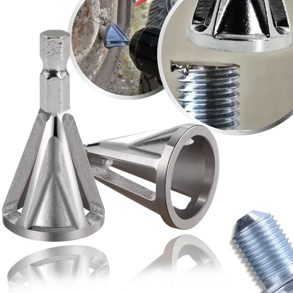 Ferramenta Tira Rebarba Recupera Parafuso Broca 3-19mm Chanfro Externo ...