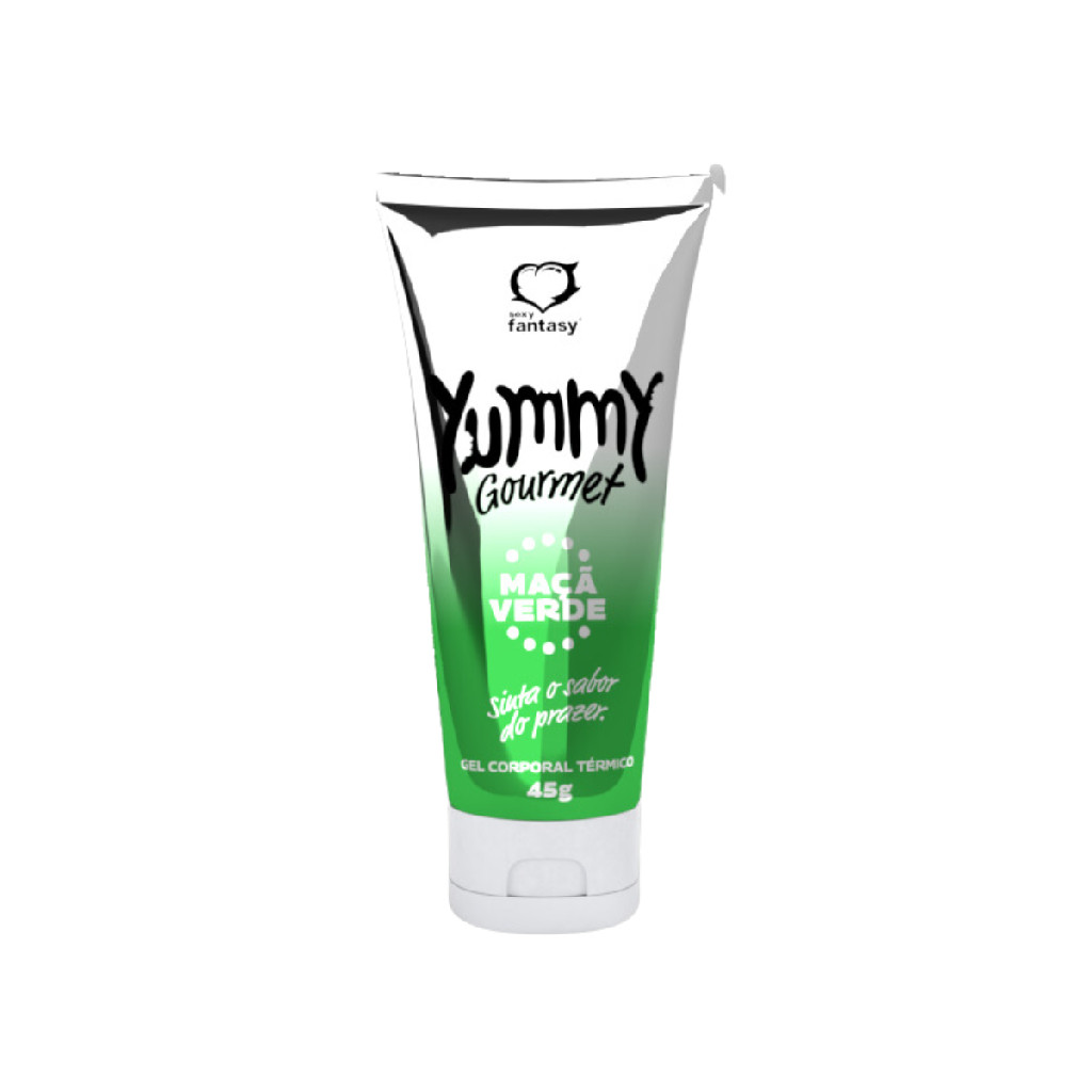 Sexo Oral Yummy Gourmet Gel Térmico MAÇA VERDE 45g | Shopee Brasil