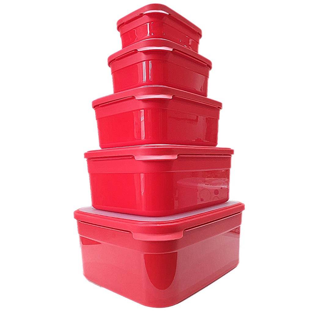 Conjunto Original Helsim com 5 Potes Herméticos - Capacidades de 5L, 3L ...