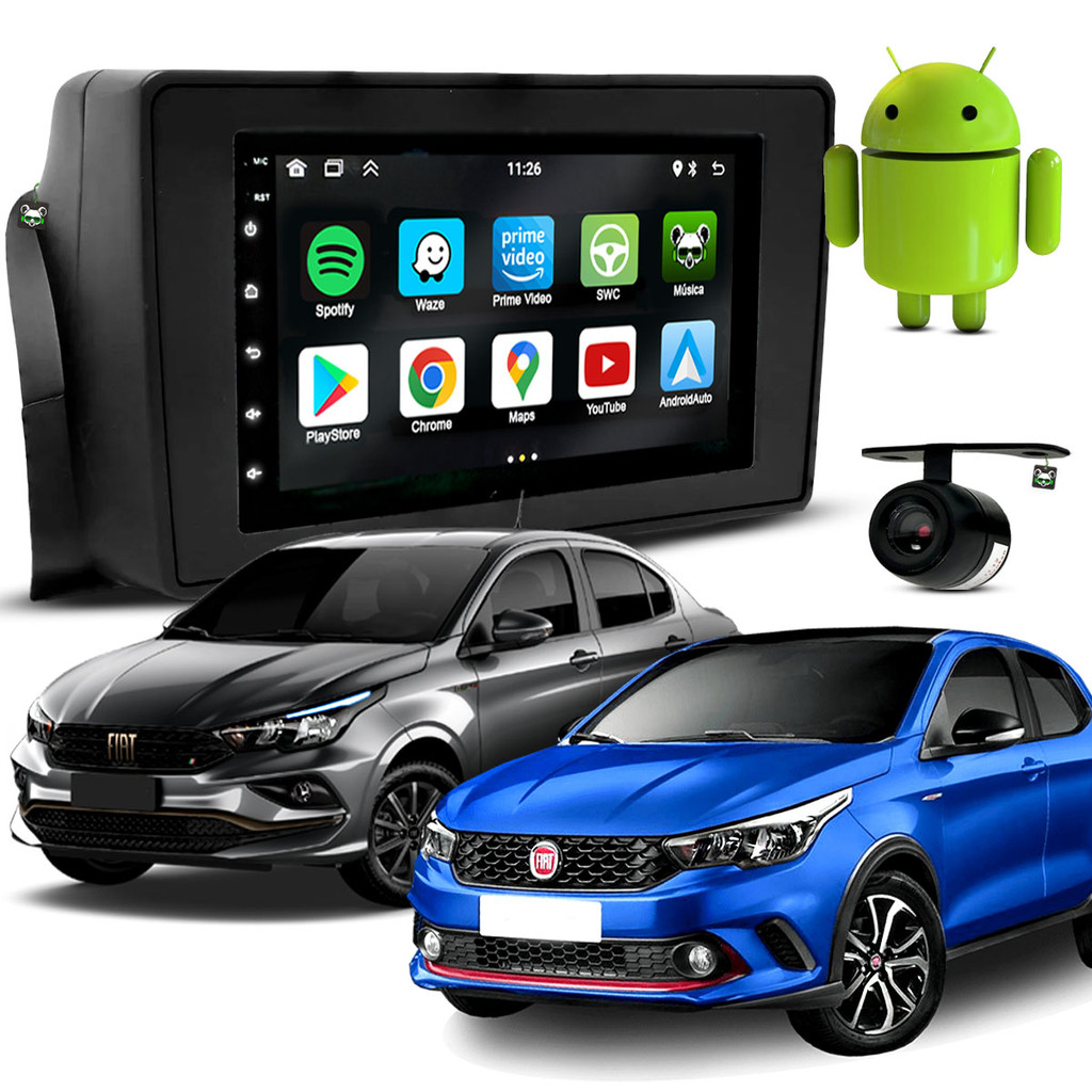 Kit Central Multimidia Android 7 Polegadas Argo/Cronos 2018 2019 2020 2021 2022 | Shopee Brasil