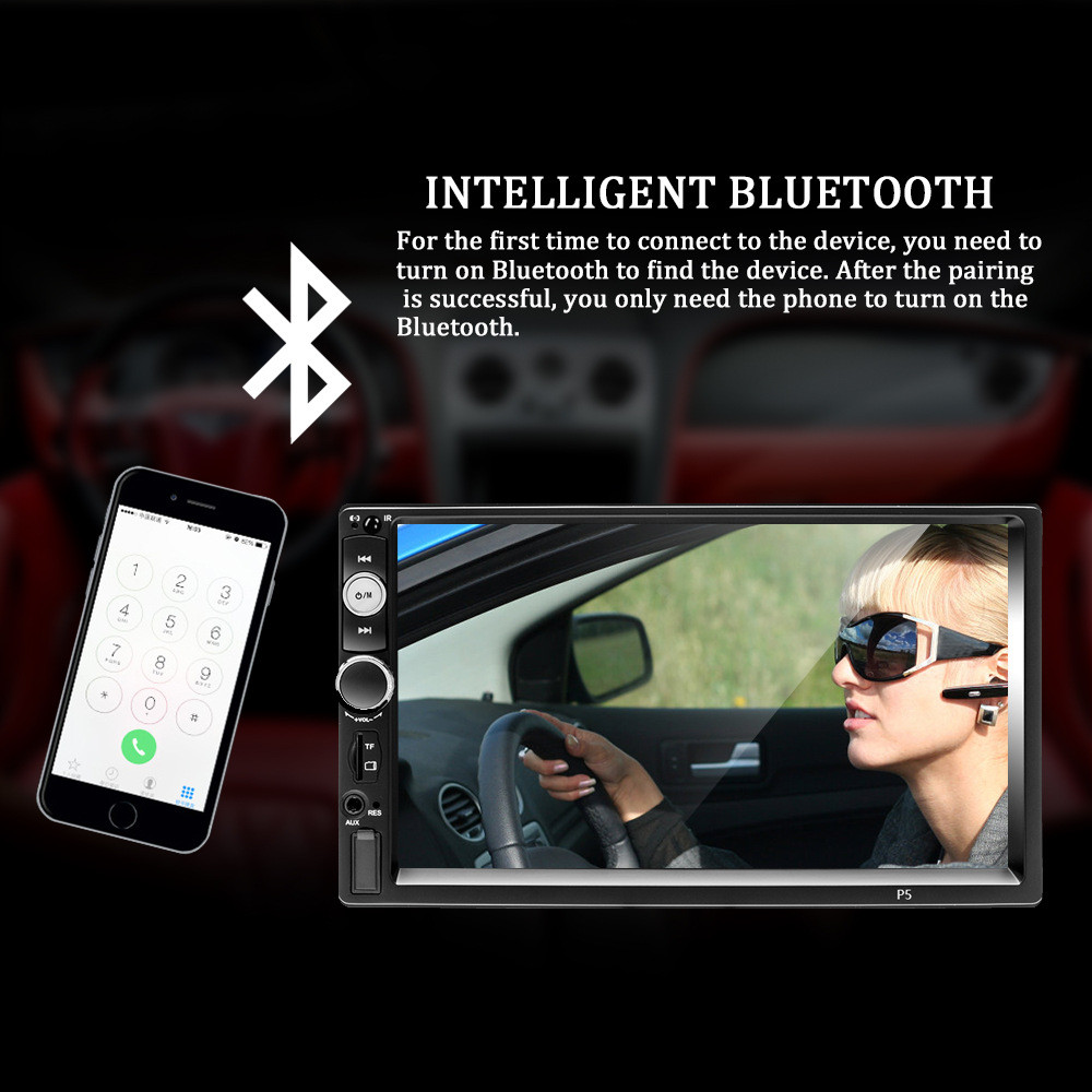 Novo 7 Polegada , Carro mp5 player bluetooth hd Tela Grande Espelho Do ...