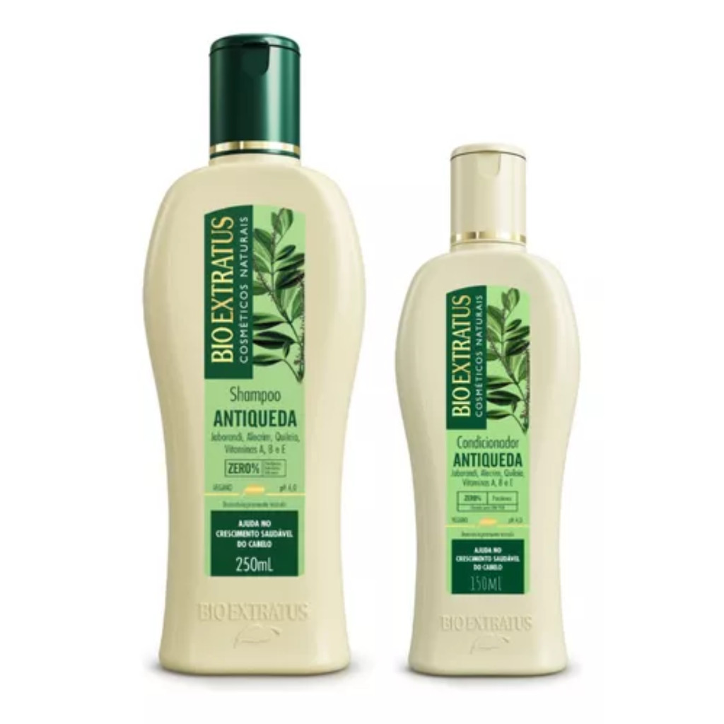 Kit Antiqueda Jaborandi Shampoo 250ML + Condicionador 150ML - Bio ...