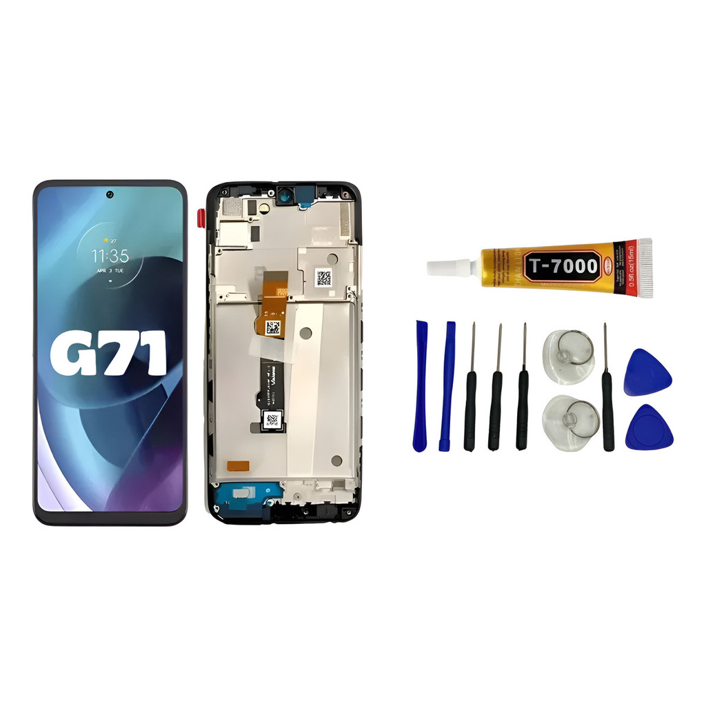 Tela Display Frontal Compatível Para Moto G71 C/aro Xt2169 | Shopee Brasil