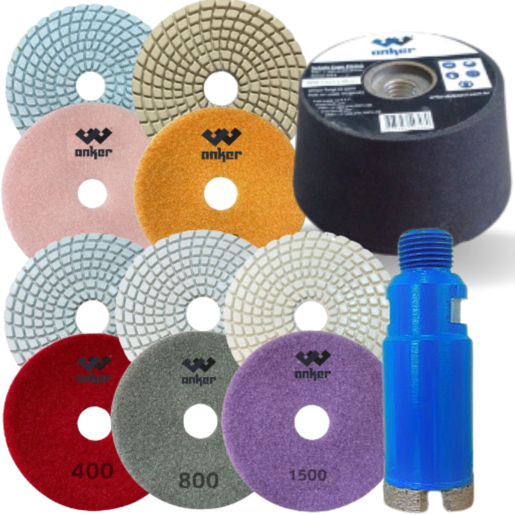 Kit 5 Lixa Rebolo Broca Para Granito | Shopee Brasil