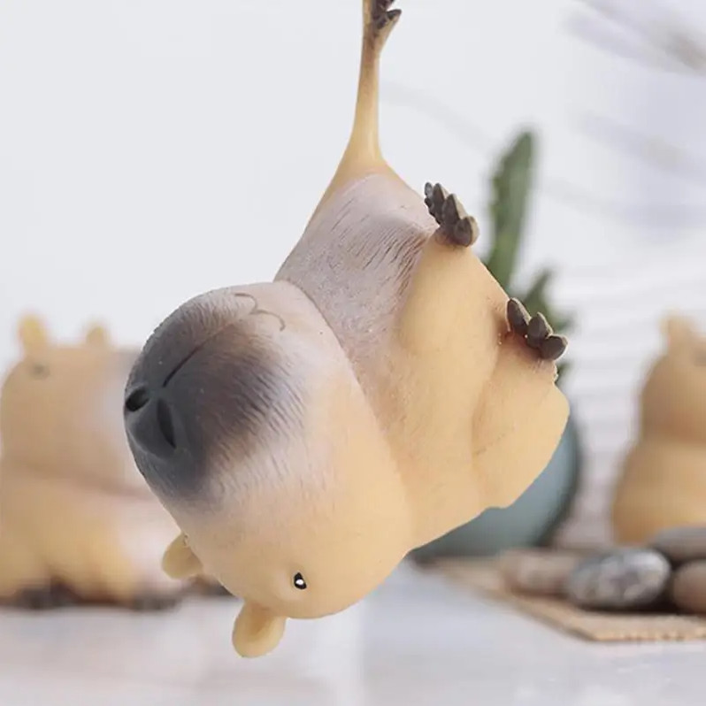 Desenho Animado Capybara Mochi Beliscando Brinquedo Squishy Toy Rebound ...