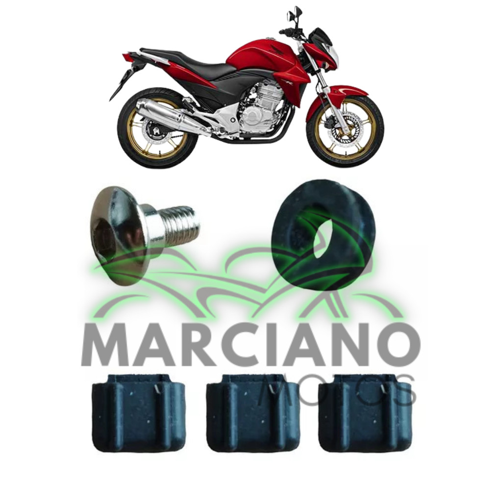Kit Parafuso protetor escape Honda CB 300 - 05 peças kit | Shopee Brasil
