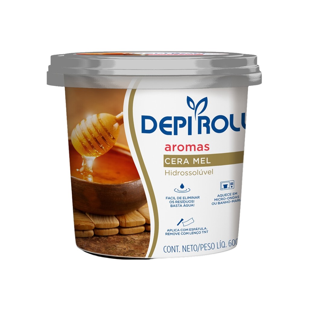 DEPI ROLL CERA HIDROSSOLUVEL 600G MEL | Shopee Brasil