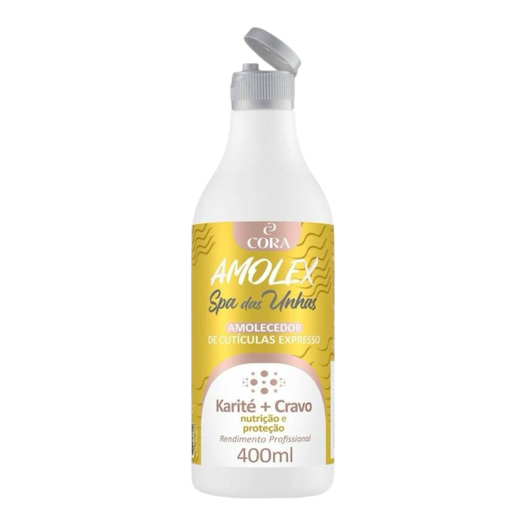 Amolex Amolecedor de Cutículas Cora Cravo + Karité 400ml | Shopee Brasil