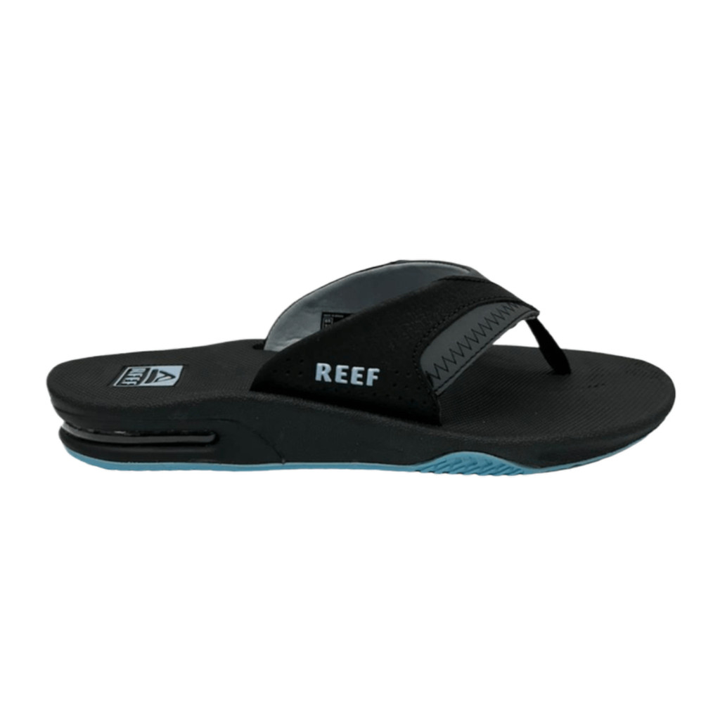 Chinelo Reef Mick Fanning Masculino Com Abridor De Garrafa Azul Grey ...