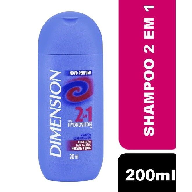 Shampoo Dimension Hidratação 2 em 1 Cabelos Secos 200ml | Shopee Brasil