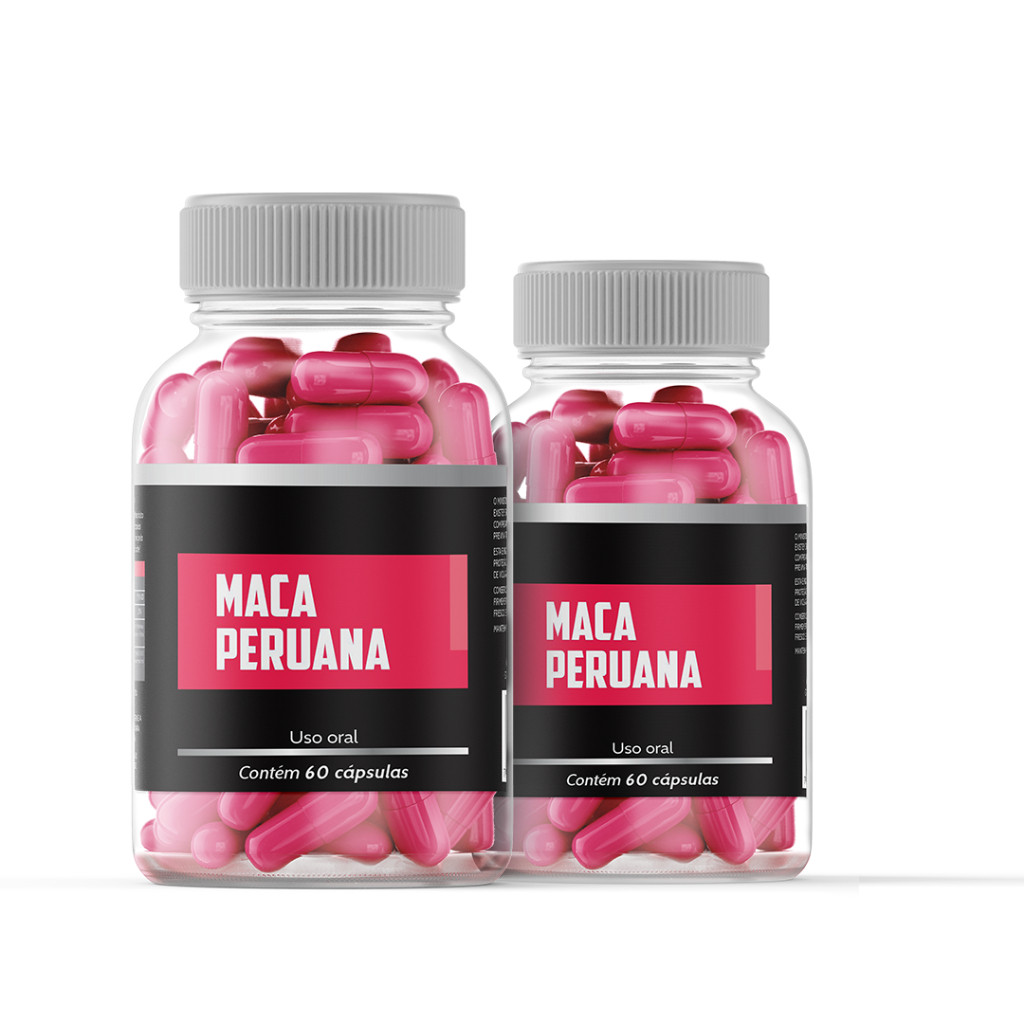 Suplemento em cápsulas Maca Peruana 120 Cápsulas 2 potes Testo | Shopee ...