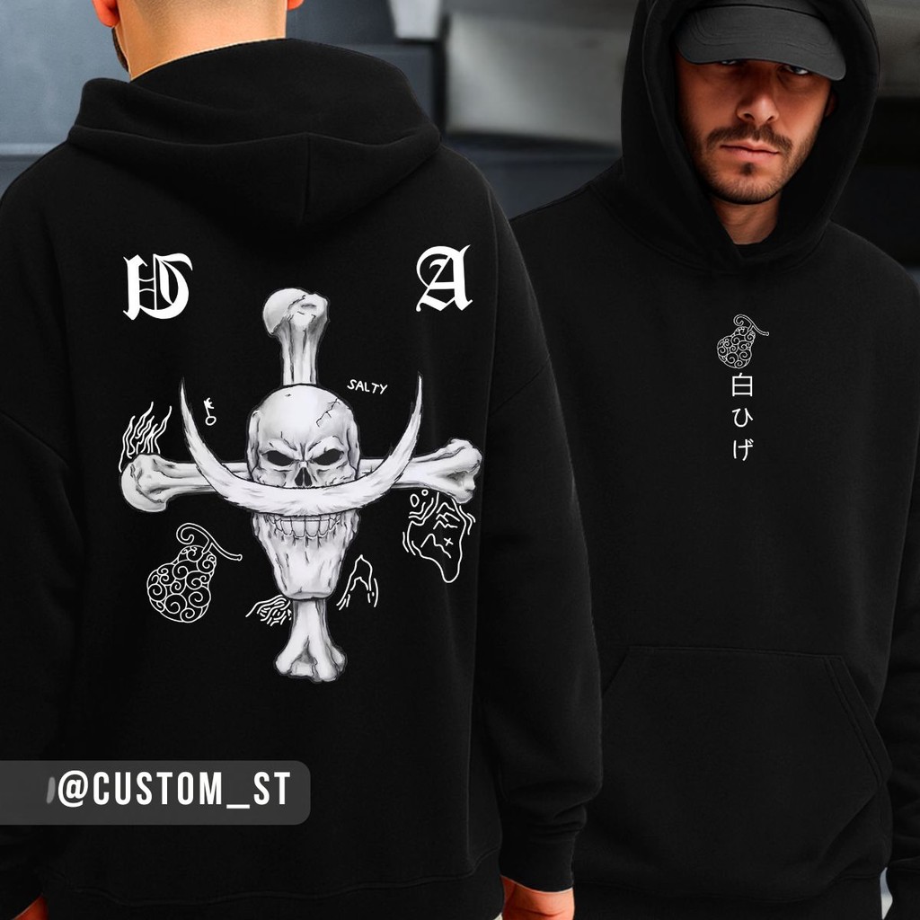 Moletom Capitão Barba Branca Escudo Imperador One Piece Fandom Anime ...