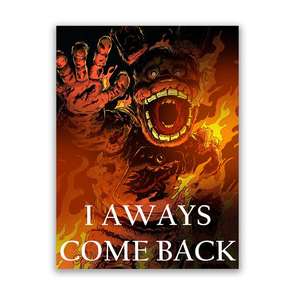 Placa decorativa Springtrap I aways come back FNAF | Shopee Brasil