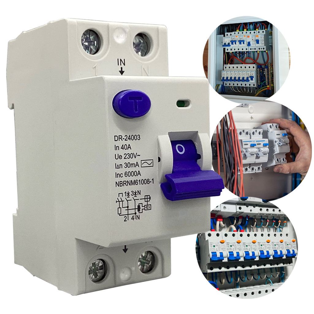 IDR Interruptor Diferencial Residual DR Bipolar 40A 30ma 2 Polos | Shopee Brasil