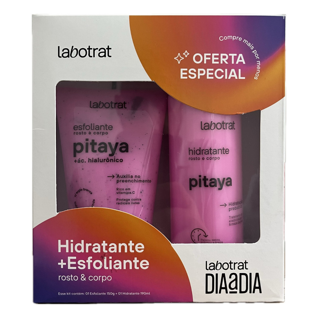Kit Labotrat Esfoliante 150g + Hidratante 190g Pitaya | Shopee Brasil