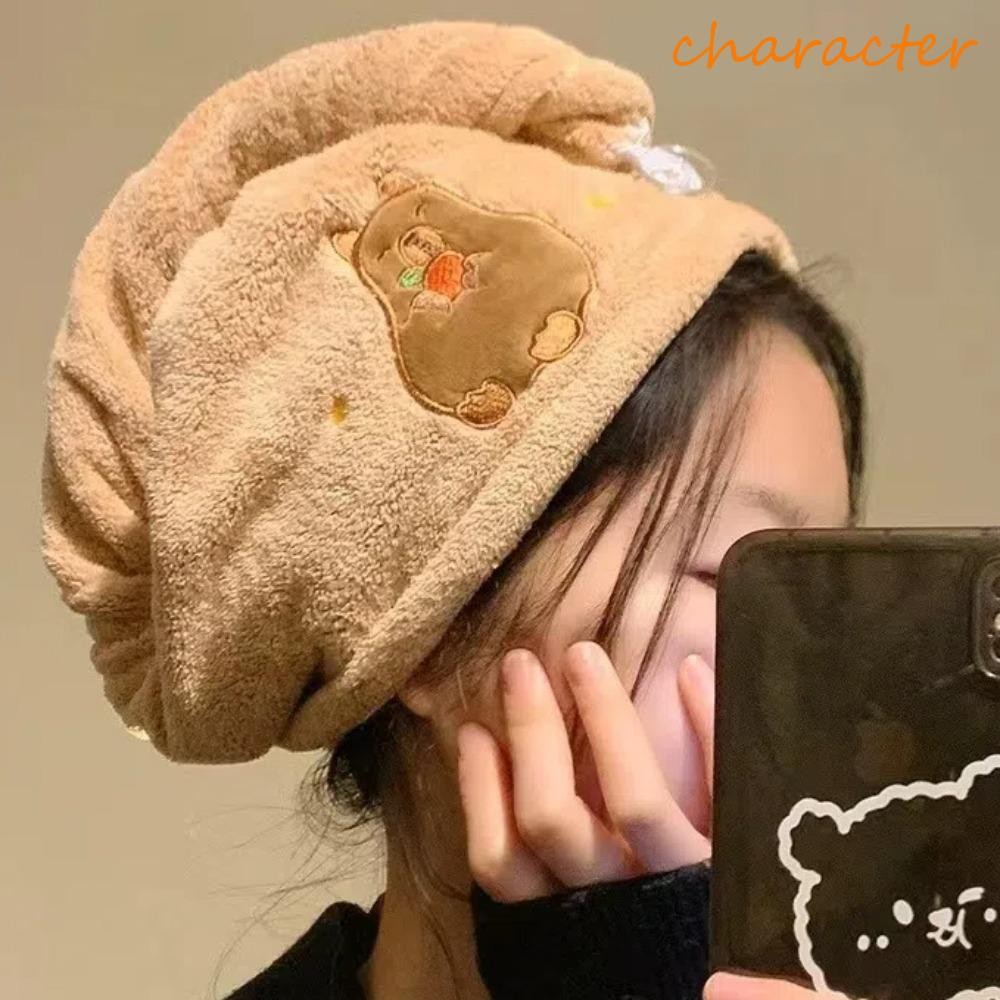 Toalha De Capivara De Personagem , Touca De Cabelo Seco Algodão ...