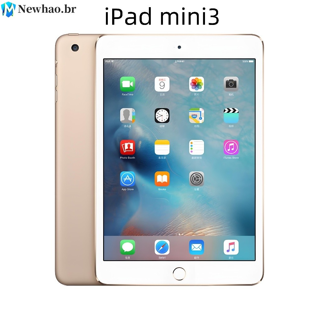 Ipad mini3 16G /64G /128G ios12.5.7 2K Tela de Segunda Mão Tablet Inteligente A1599 wifi Use 90 ...