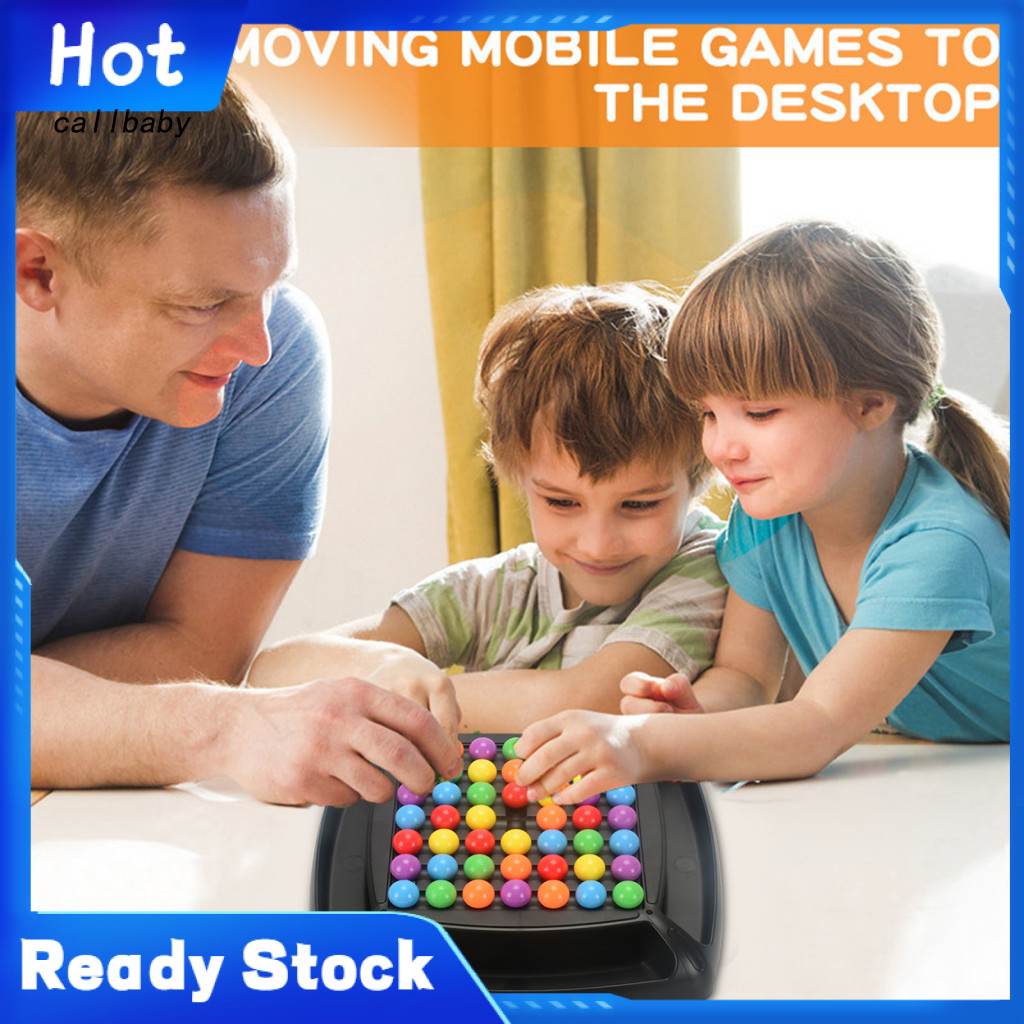 Rainbow Bead Game Parent-child Board Ball Elimination Set Fun Strategy ...