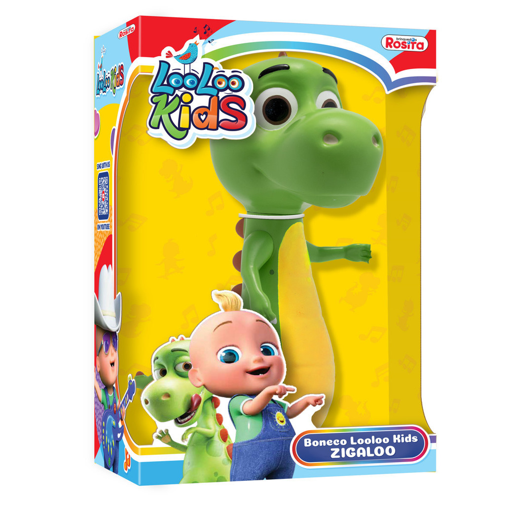 Boneco Zigaloo Looloo Kids Dinossauro Zigalu Original Rosita Brinquedo ...